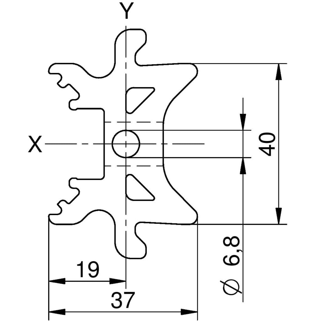 Profile 8 40 Connection Profile Aluminum Structural Profiles A2a