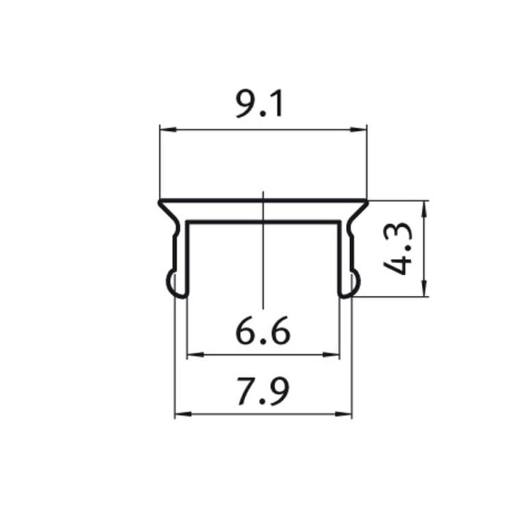 Aluminum cover strip 8-40 - Caps & Cover Elements - A2A Systems