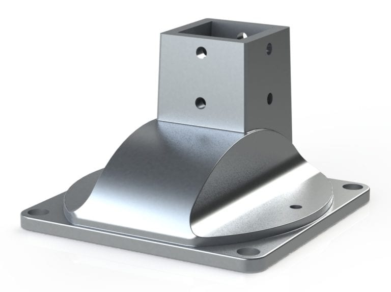 Floor Mounting Base 45 - 150 x 150 - Floor Elements - A2A Systems