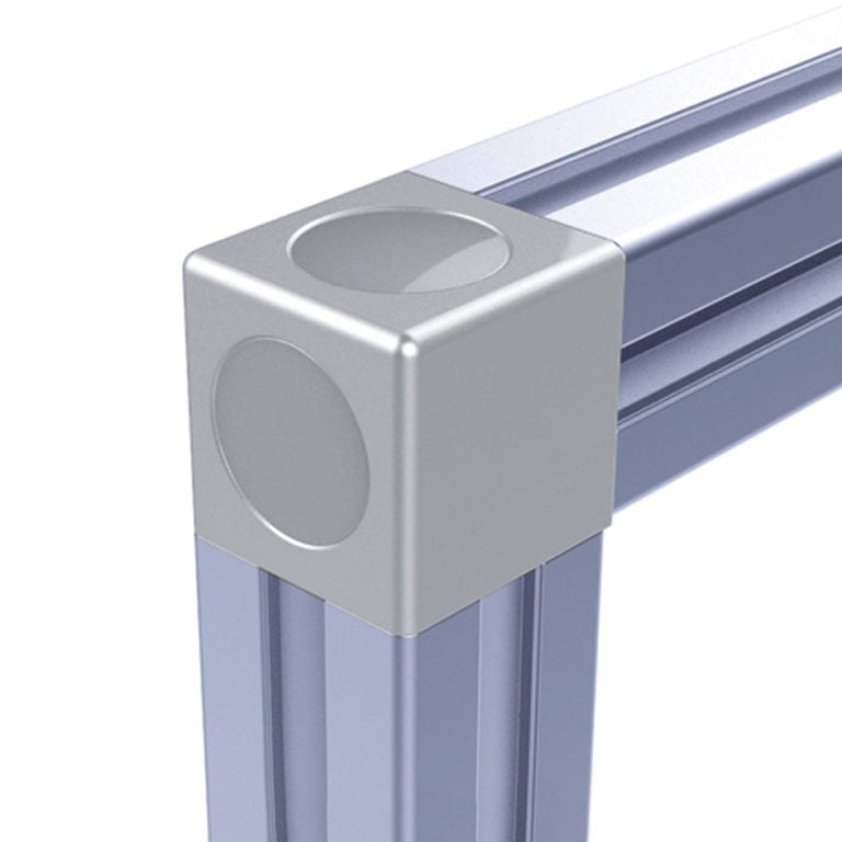 Cube Connector 30 2D with fastener set - Connectors - A2A Systems